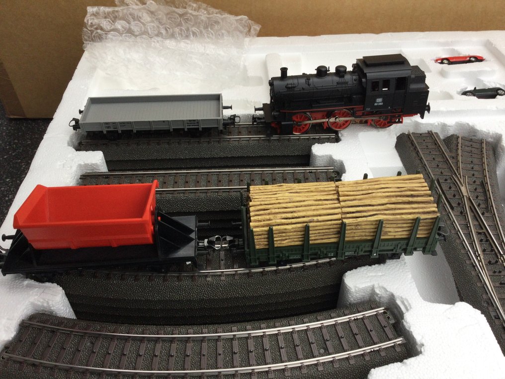 Märklin H0 - 29190 - Zestaw startowy (1) - Zestaw startowy „Steam”, lokomotywa parowa, 3 wagony ...