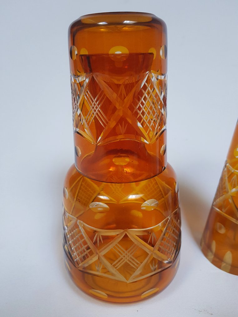 Moser & Söhne - Toilettengarnitur (10) - Biedermeier - Kristall - 1850-1900 - Catawiki