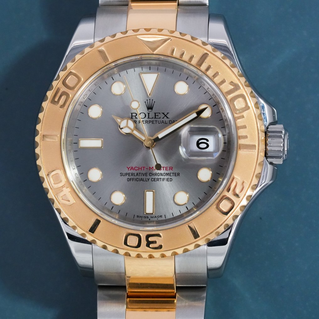 Rolex - Yacht-Master 40 Two Tone Grey Dial - No Reserve Price - 16623 ...