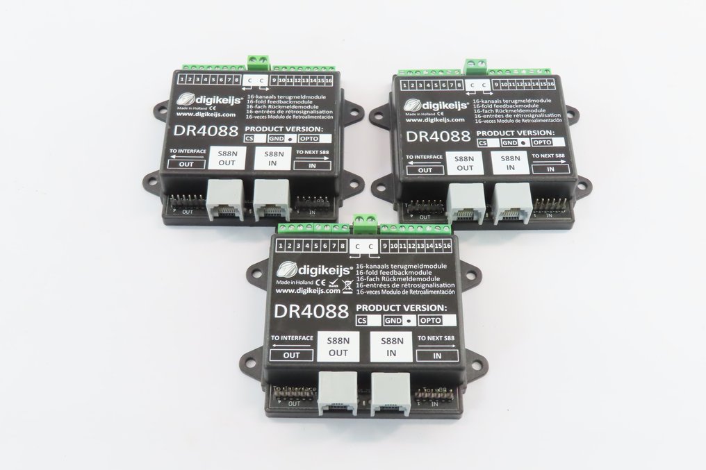 Digikeijs H0 - DR4088 - Digital control unit (3) - 16-channel feedback ...