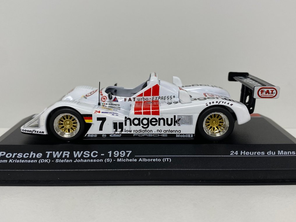IXO 1:43 - 1 - Voiture miniature - Porsche TWR WSC-95 #7 Team Joest ...