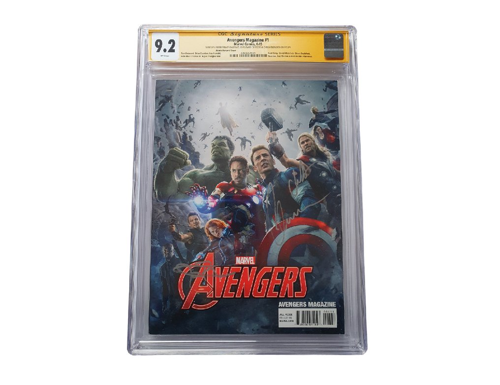 Avengers Magazine #1 - Signed x3: by Jeremy Renner & Chris Evans ...