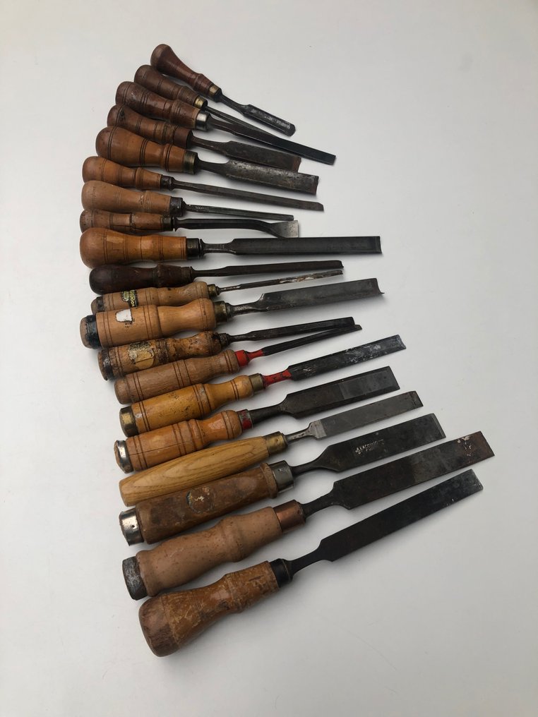 O.a. Nooitgedagt - Carpenters chisels - Outil de travail (20) - Catawiki