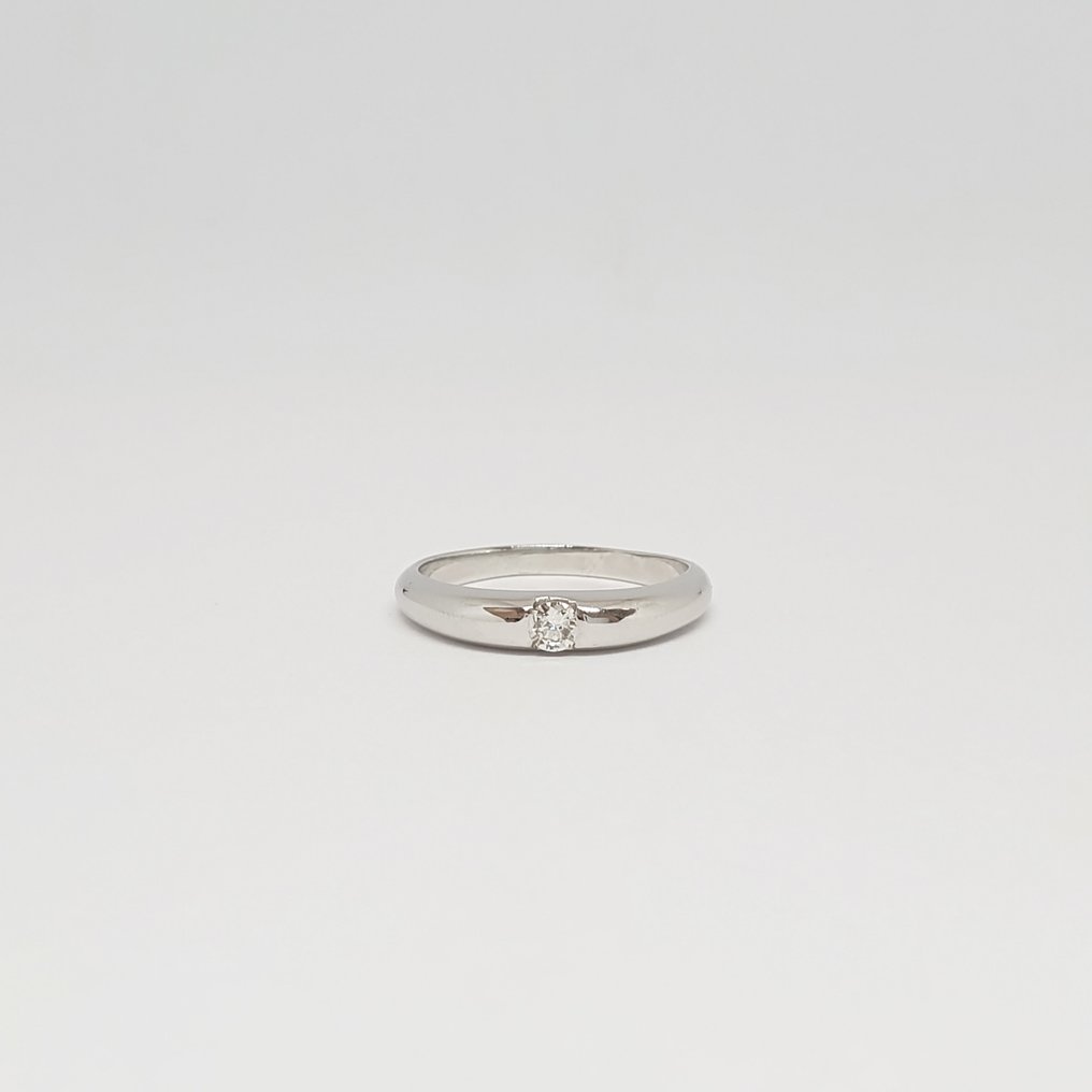18 K Ouro, Ouro branco - Anel - 0.10 ct Diamante - Catawiki
