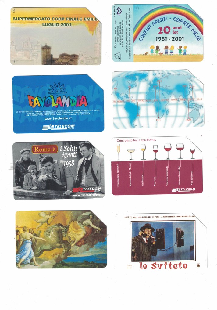 Phone card collection - Schede telefoniche usate italiane a bassa tiratura - Catawiki