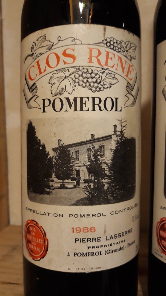 1996 & 1986 Clos René - Pierre Lasserre - Pomerol - 2 Bouteilles (0,75 L) - Catawiki