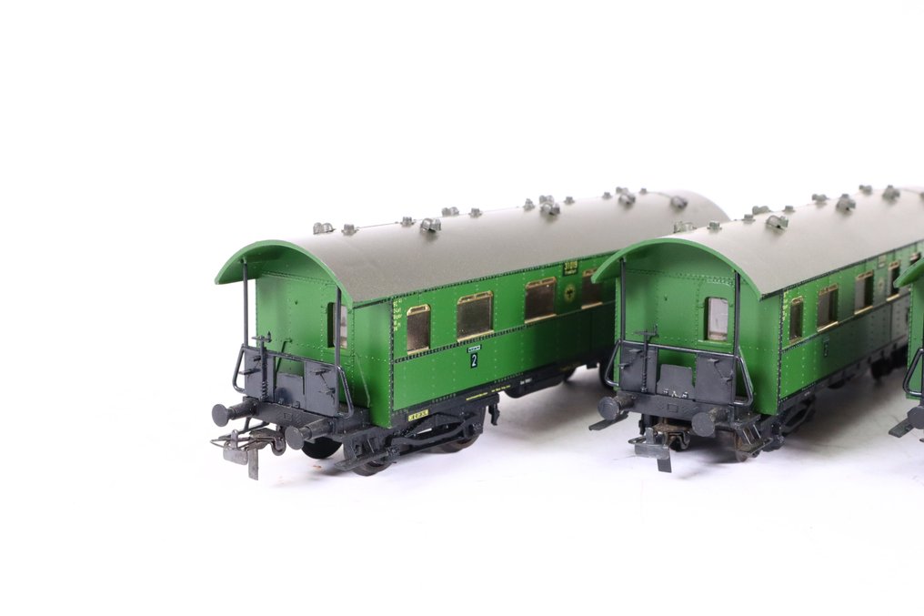 Schicht H0 - Model train passenger carriage (4) - Four carriages 2nd ...
