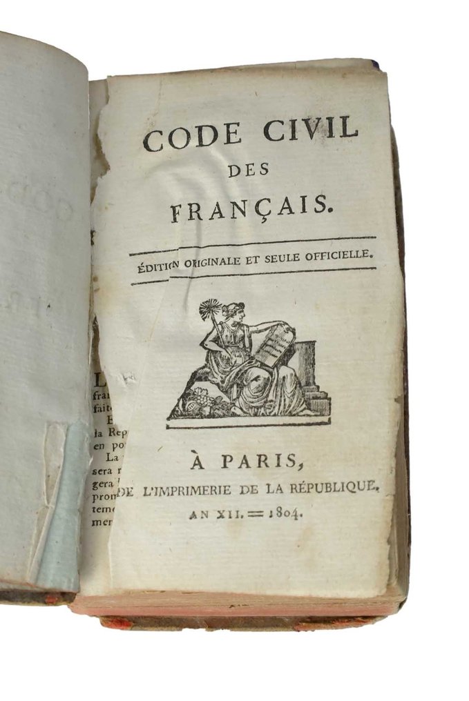 [Napoléon] - Code Civil des Français. Edition originale et seule ...