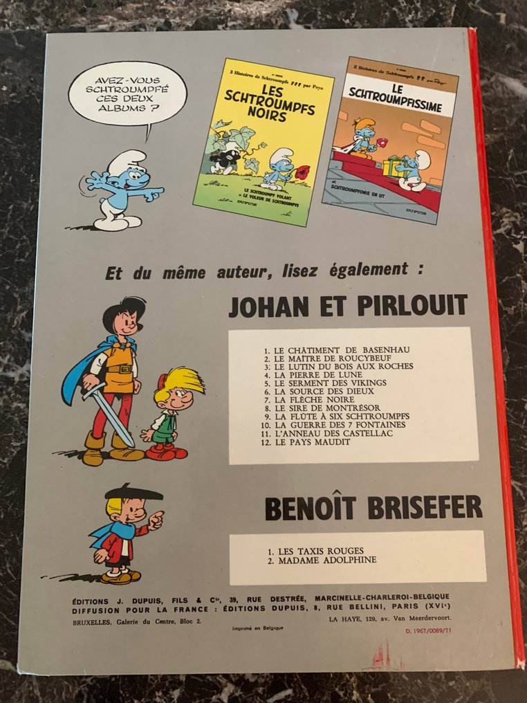 Les Schtroumpfs T3 + T6 - 2x C - 2 Albums - EO - 1967/1970 - Catawiki