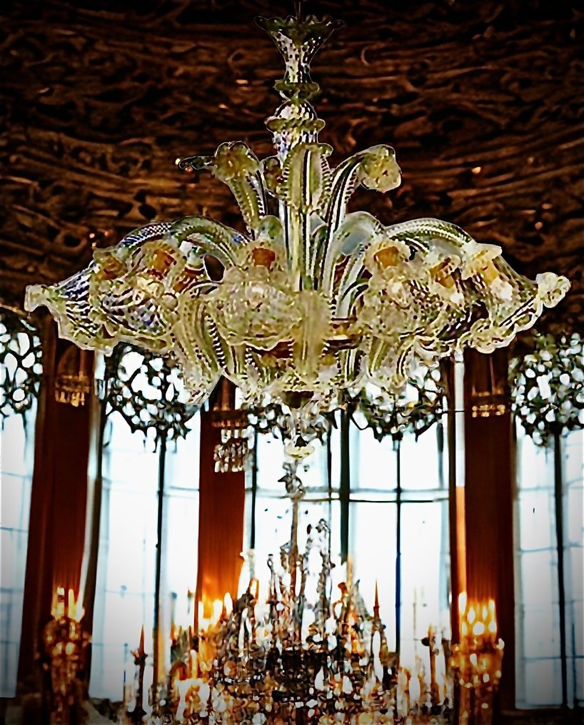 Lavai.it - Kroonluchter (1) - Kristal Goud8Licht - Murano - Catawiki