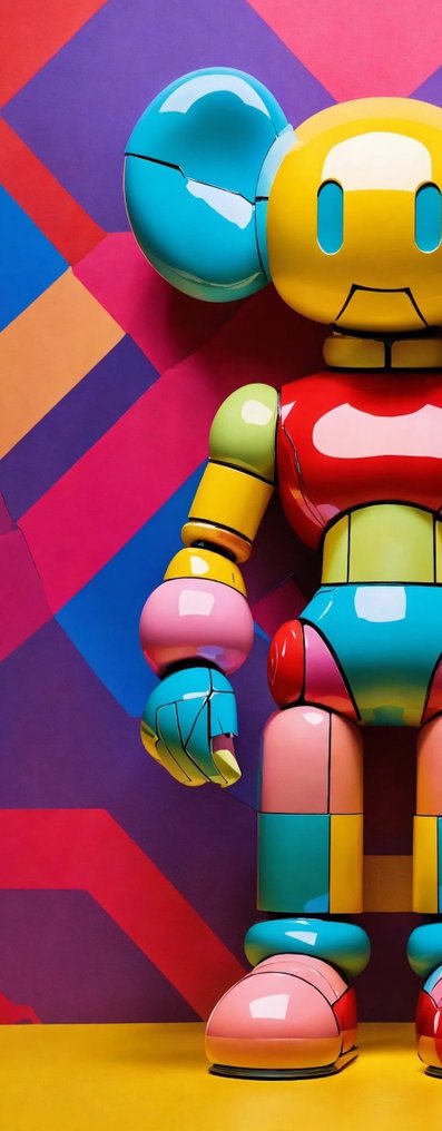 Hiroshi (1981) - Geometric Companion Robot XL(Oeuvre unique/Dibond ...