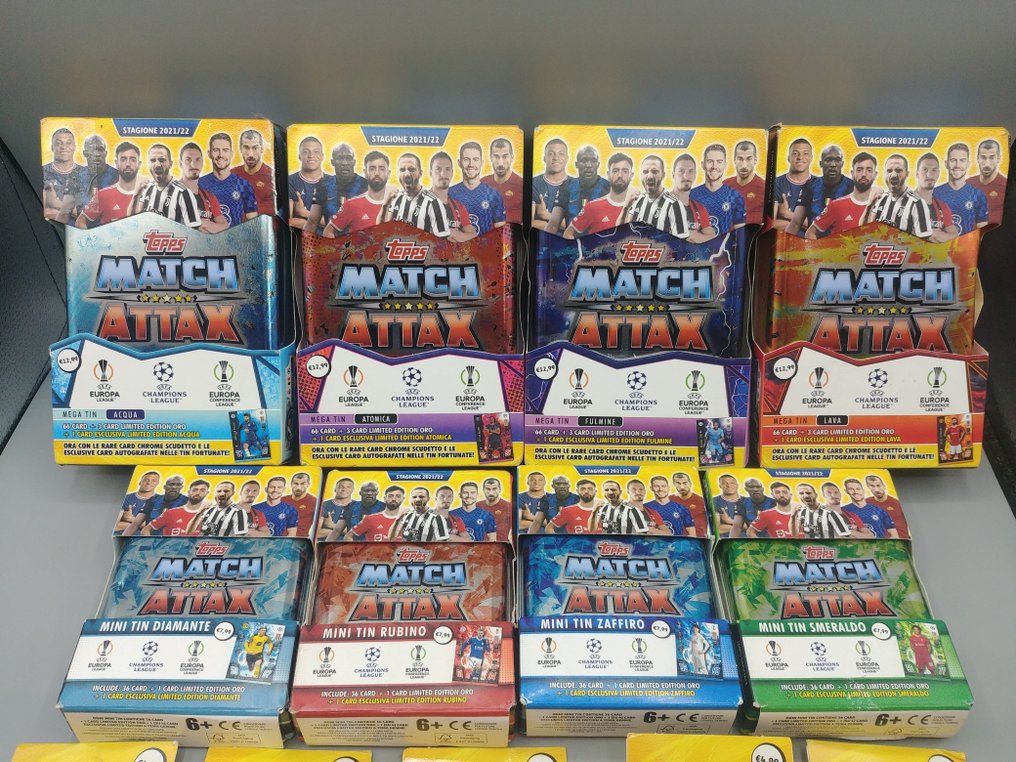 2021/22 - Topps - Match Attax 10 Multipacks + 4 mini tins + 4 tins + 5 ...
