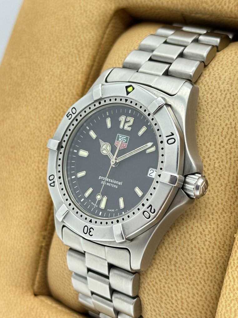 TAG Heuer - TAG Heuer - 2000 Series Professional 200m (Black Dial) - WK1110 ''NO RESERVE PRICE ...