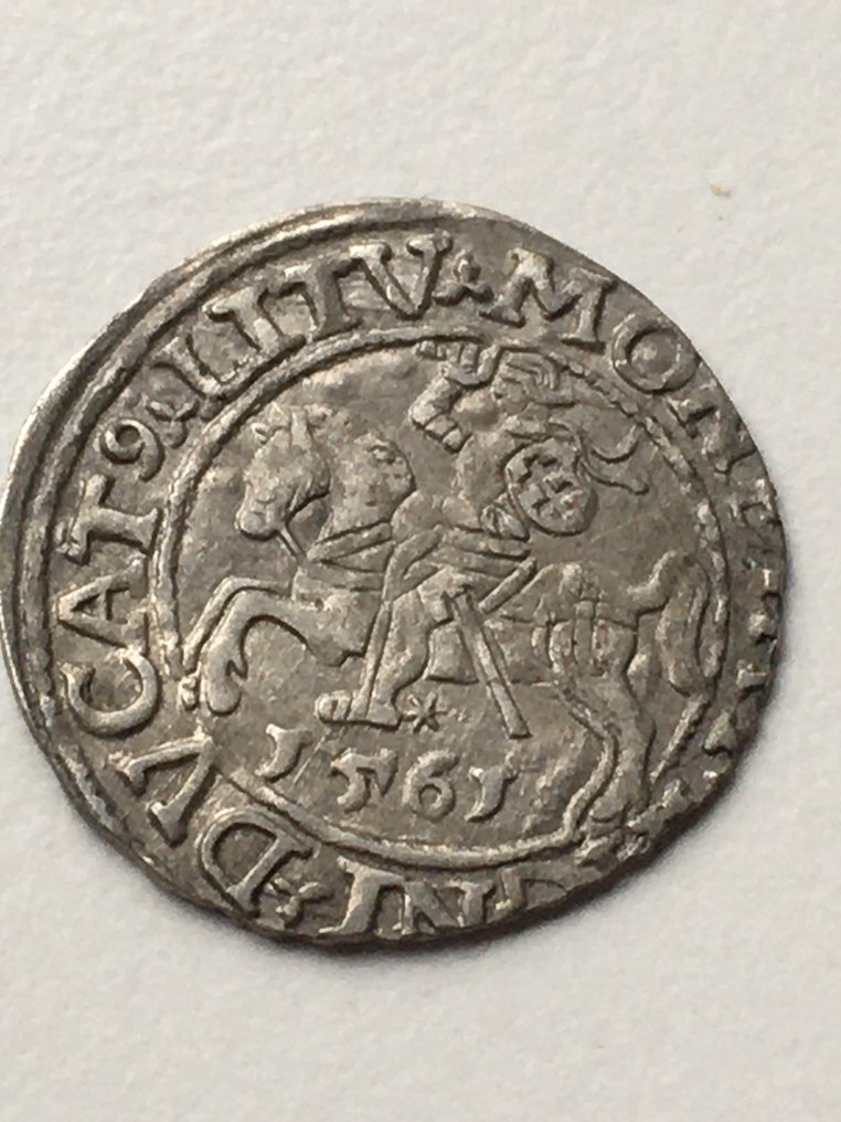 Poland. Zygmunt II August (1545-1572). Półgrosz 1561 Wilno - Catawiki