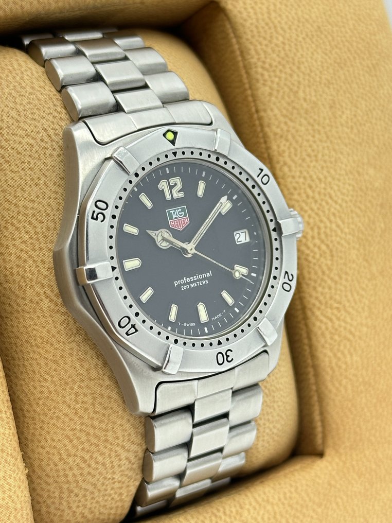 TAG Heuer - TAG Heuer - 2000 Series Professional 200m (Black Dial) - WK1110 ''NO RESERVE PRICE ...