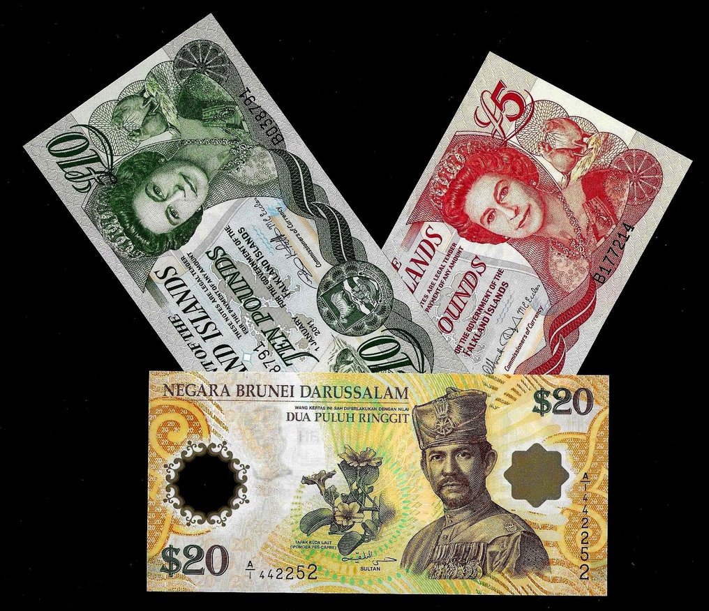 World. - 3 banknotes - various dates - Catawiki