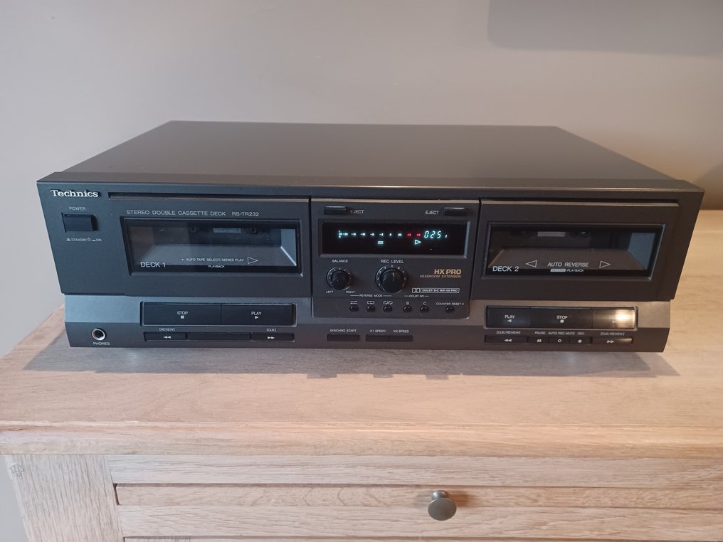 Technics - RS-TR232 Stereo Double Cassette Cassette recorder-player ...
