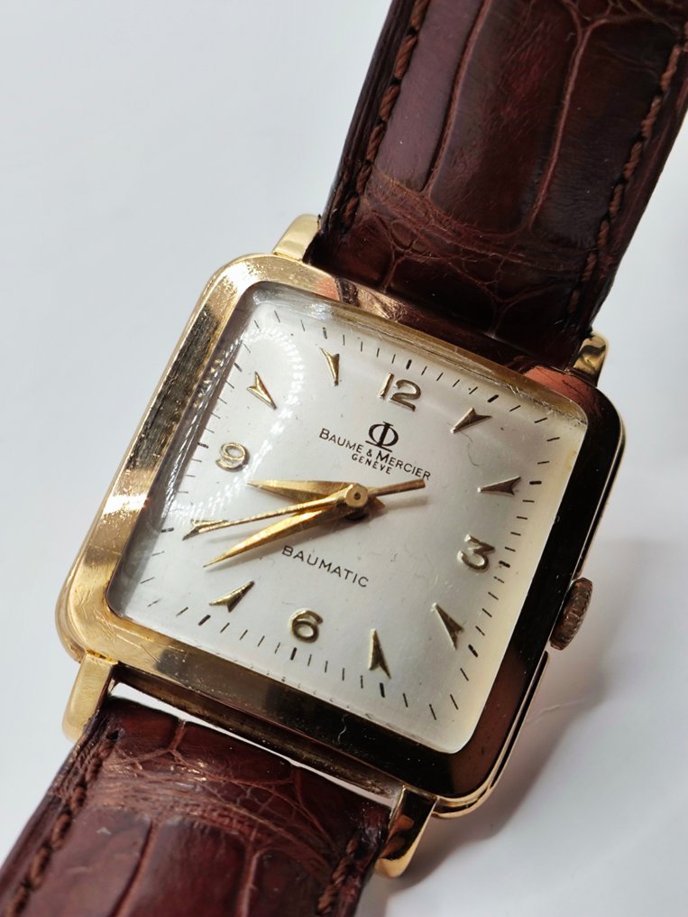 Baume & Mercier - Baumatic 18k cal.690 Art Deco Style - 97927-3728 ...