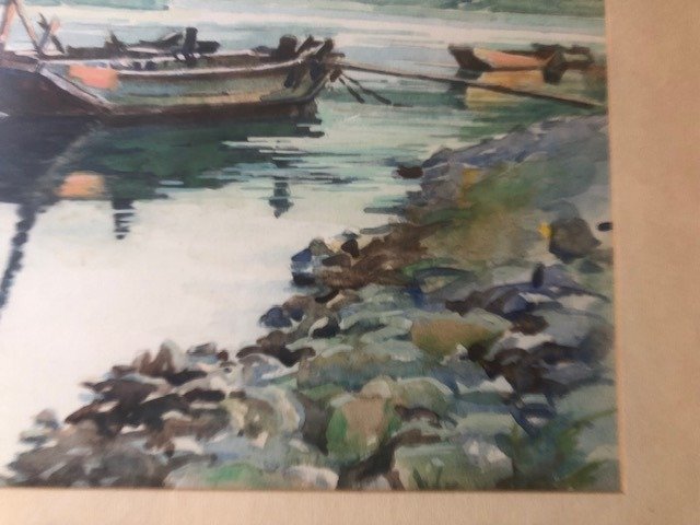 Liesl Kinzel (1886-1961) - Bootjes op de Donau - Catawiki