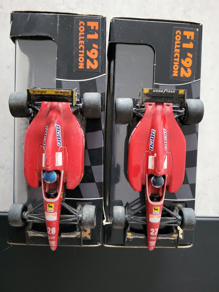 Onyx 1:43 - 2 - Model car - Ferrari F92A Pilote Ivan Capelli /Ferrari F92A Pilote Jean Alesi ...