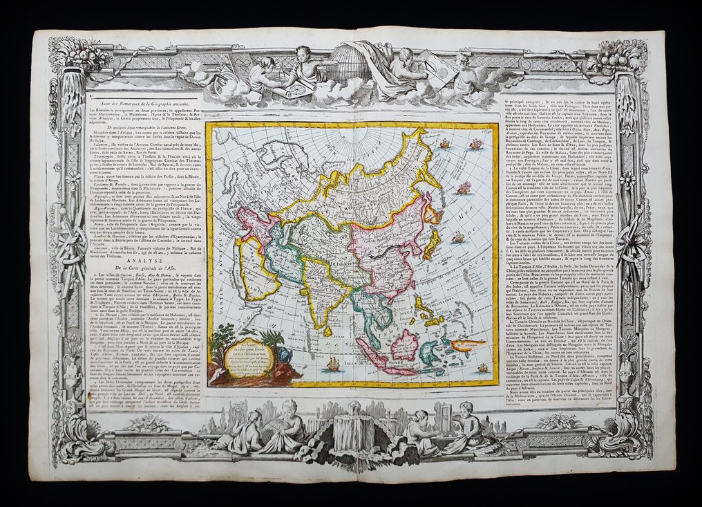 Asia, Map - China / Japan / Korea / Philippines / Java / Thailand ...