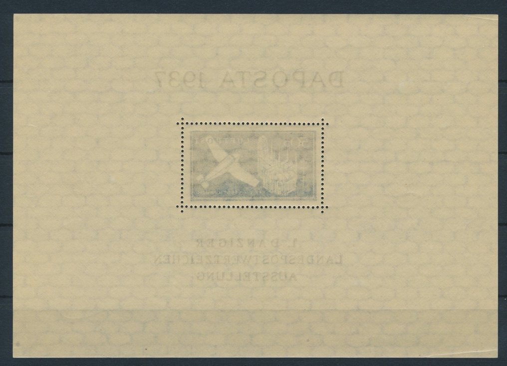 Danzig 1937 - Edición en bloque DAPOSTA, 50 páginas con un raro error ...