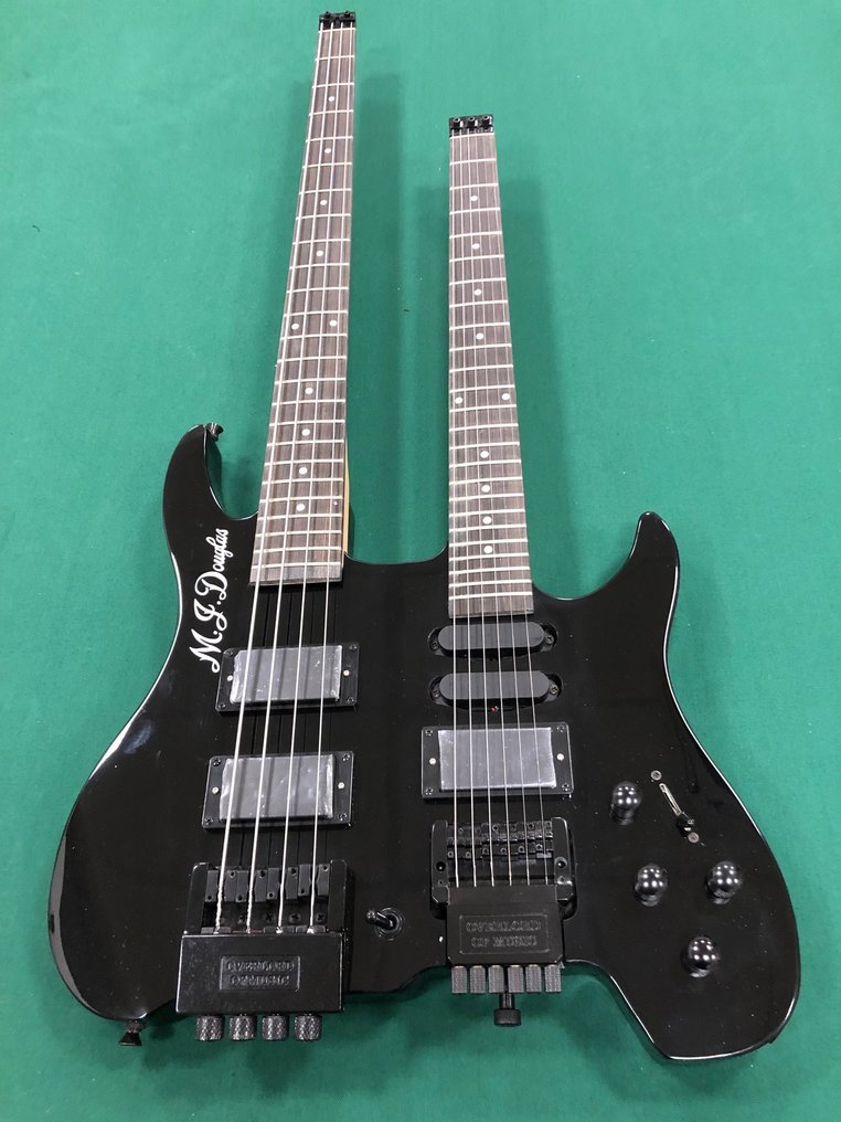 M.J.DOUGLAS - Mjdm10 Black Chitarra/Basso Doppio Manico - - Double-neck ...