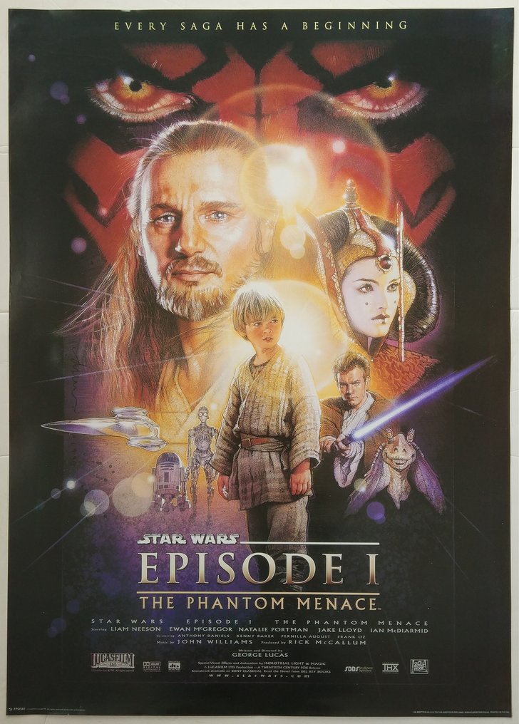 Drew Struzan - Star Wars Episode I: The Phantom Menace - Official STAR ...