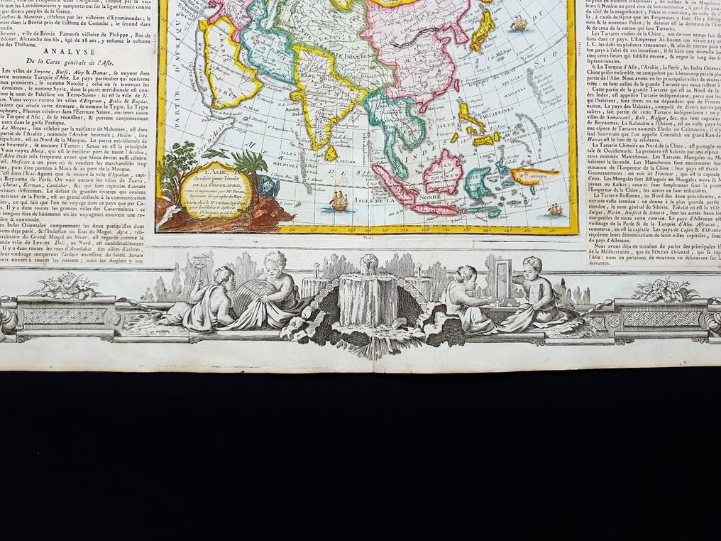 Asia, Map - China / Japan / Korea / Philippines / Java / Thailand ...