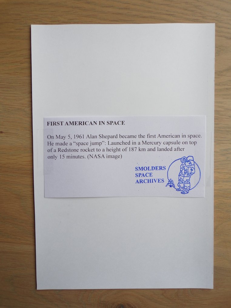 NASA - Space memorabilia - The most famous astronauts. Six archive ...