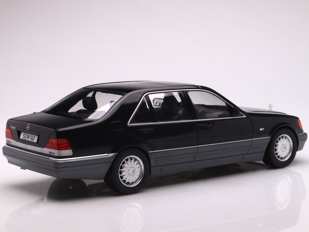 iScale 1:18 - 1 - Model car - Mercedes-Benz S500 (W140) - 1994-98, black - Sedan - Catawiki