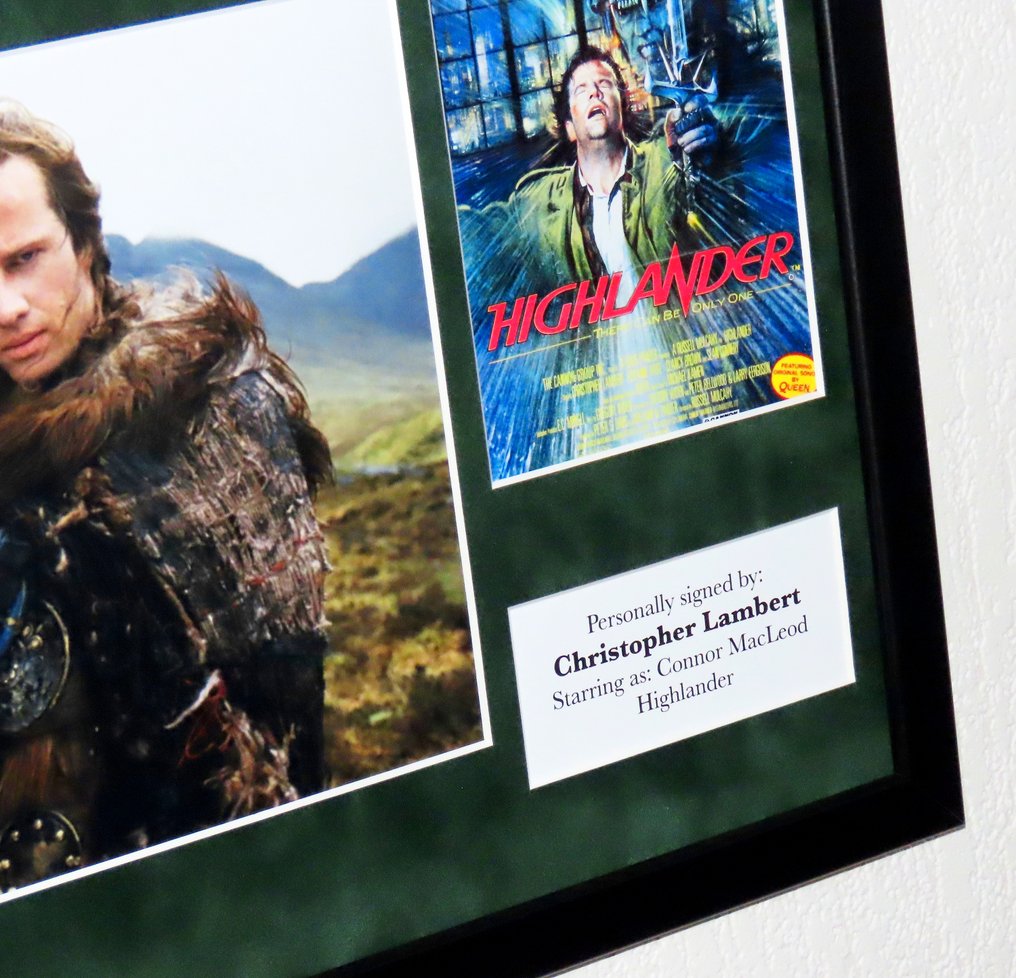 Highlander - Christopher Lambert (Connor MacLeod) Premium Framed ...