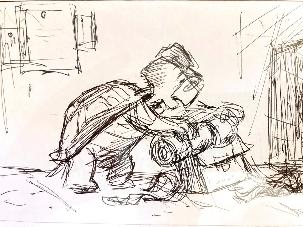 Walt Disney Studios Original drawing - The Rescuers - "Bernard & Bianca ...