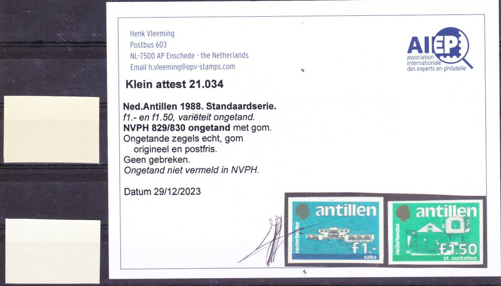 Netherlands Antilles 1985 - Standard series with variety: completely ...