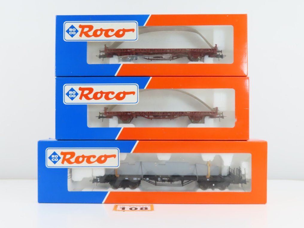 Roco H0 - 47756/47094/47094-1 - Godsvagn för modelltåg (3) - 2x 2/4 ...