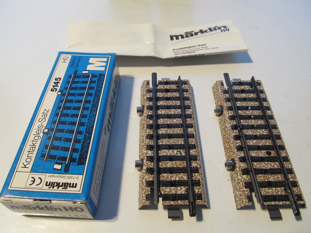 Märklin H0 - 5145 - Binari di modellini di treni (20) - 10 set di guide ...
