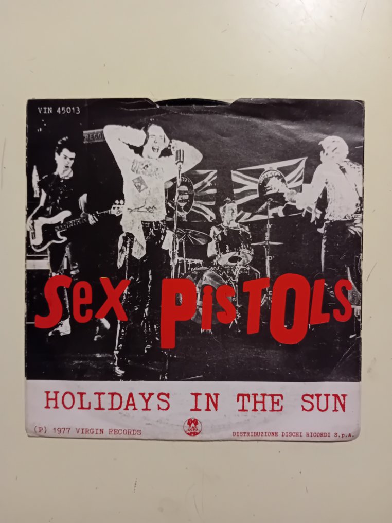 Sex Pistols Holiday In The Sun Satellite Vinyl Record 45 Turns