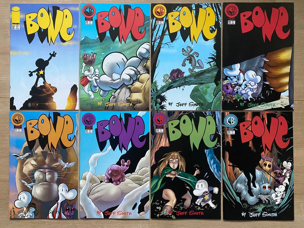 Jeff Smith comics - Bone, Rose, Stupid, Stupid Rat-Tails, Rasl, Tuki - 72 Comic - 1993/2016 ...