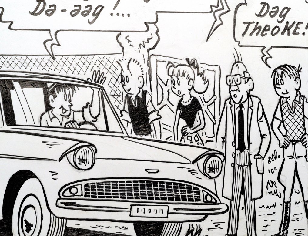 Pom - 1 Original page - Piet Pienter en Bert Bibber 24 - Invasie uit het heelal - 1965 - Catawiki