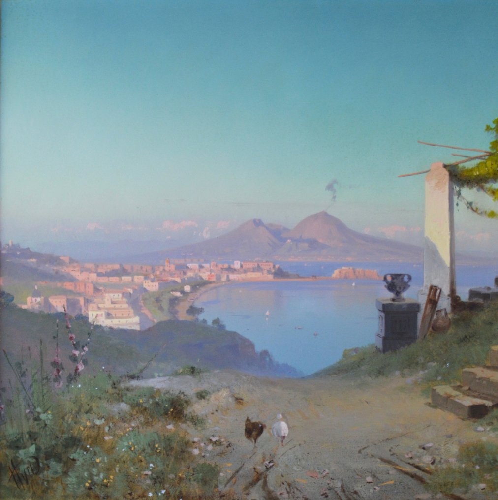 Cesare Uva (1824-1886) - The Bay of Naples - Catawiki Cesare Uva (1824-1886) - The Bay of Naples - Catawiki