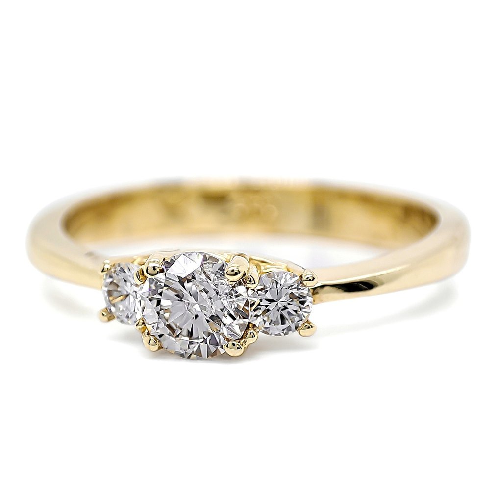 ***No Reserve Price*** 0.44 Carat G/SI Diamonds Ring - 14 kt. Gold ...