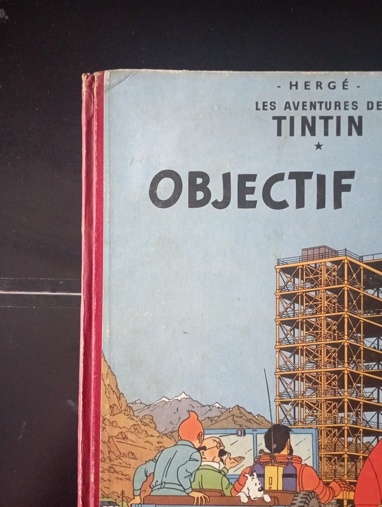 Tintin T16 Objectif Lune B8 C 1 Album Première édition Belge