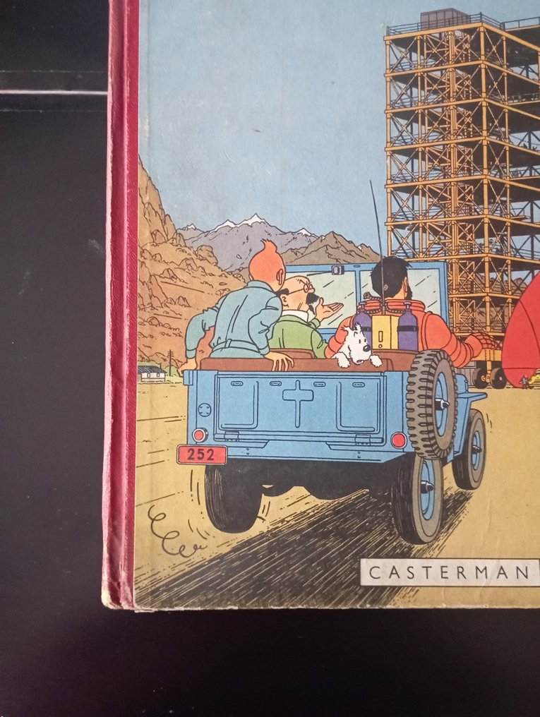Tintin T16 Objectif Lune B8 C 1 Album Première édition Belge