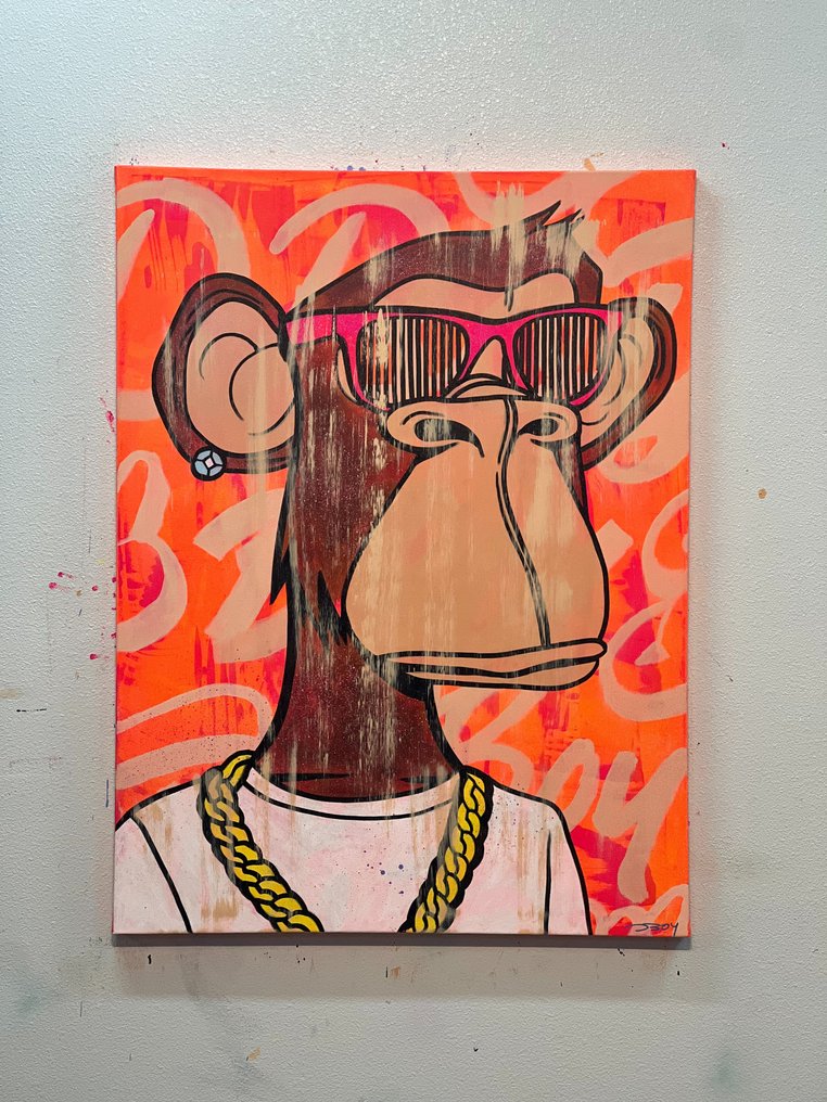 Dillon Boy (1979) - DBoy vs Billionaire Bored Ape Yacht Club BAYC Million Dollar Monkey Graffiti ...