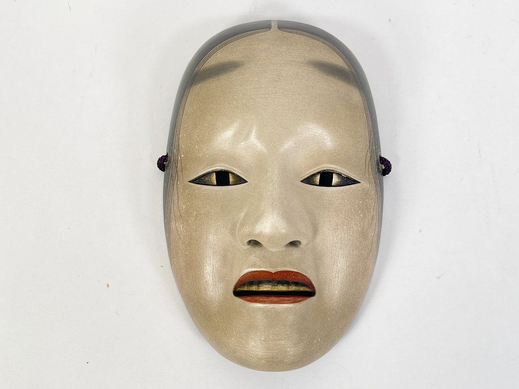 Masque Nô - Bois, Shigeharu Nagasawa 長澤重春 (né en 1962), Kyoto - Masque ...