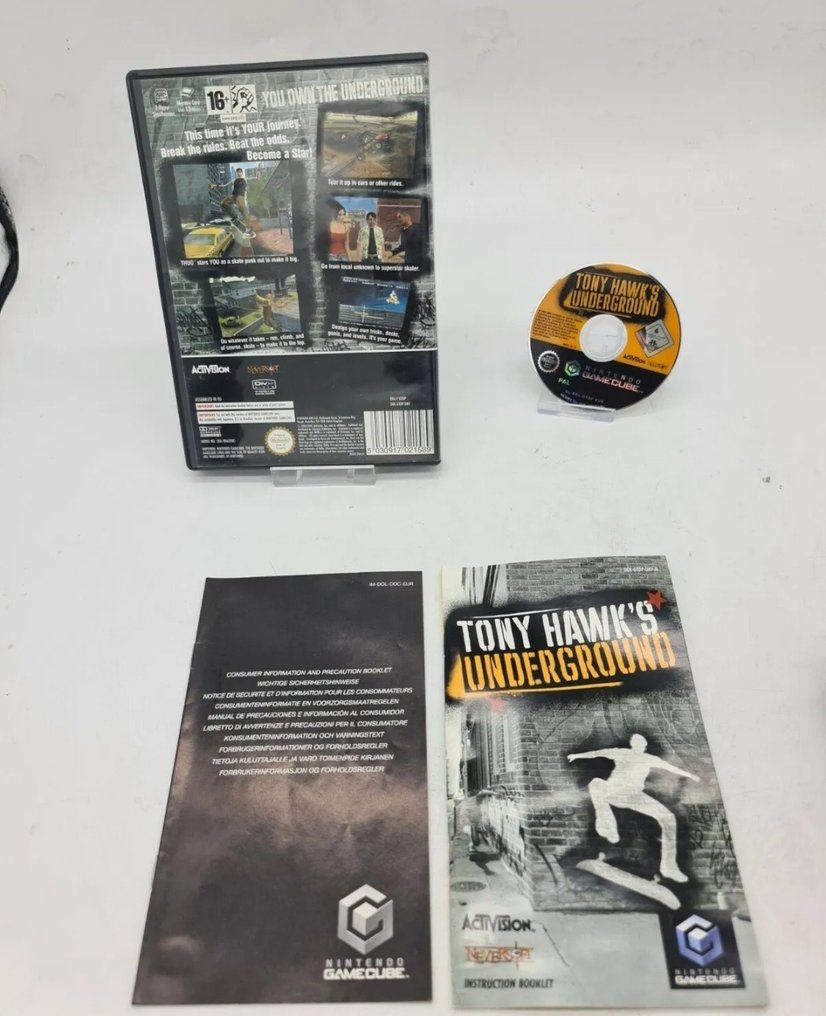 Nintendo - GC Gamecube - TONY HAWK'S UNDERGROUND - Limited Edition ...