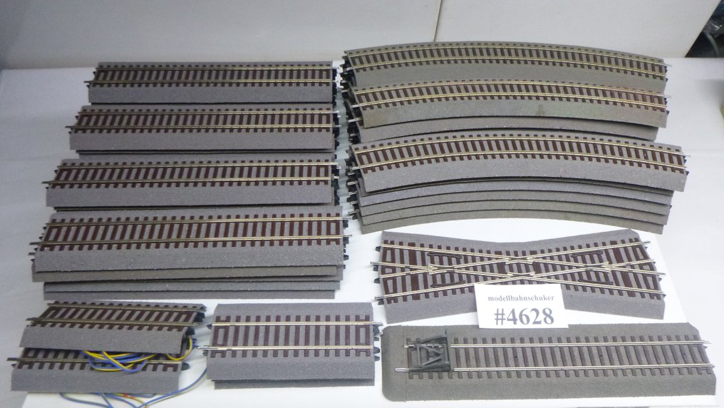 Roco H0 - 42510/42512/42525/42526/u.a. - Model train tracks (48) - 48 ...