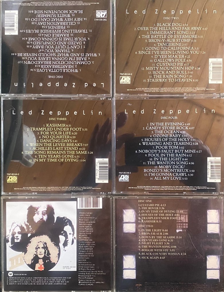 Led Zeppelin - Special CD Box Set plus 2 bonus Led Zep CD's - Múltiples ...