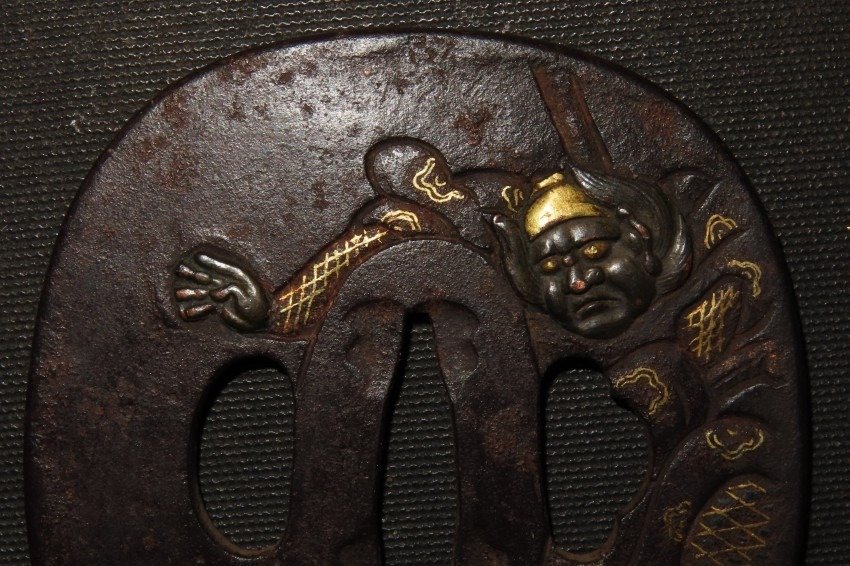 Katana - Fer forgé - Daito Shoki Tsuba : C3-902 - Japon - Période Edo ...