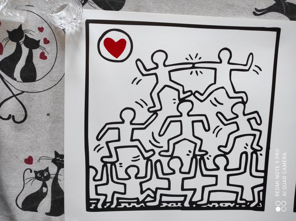 Keith Haring lem art group - Estate of Keith Hering - Jaren 1980 - Catawiki